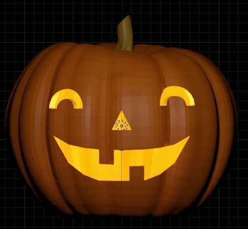 Halloween pumpkins Jack-O-Lantern 3D model | CGTrader