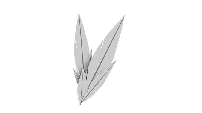 3D model Feather leaf VR / AR / low-poly | CGTrader