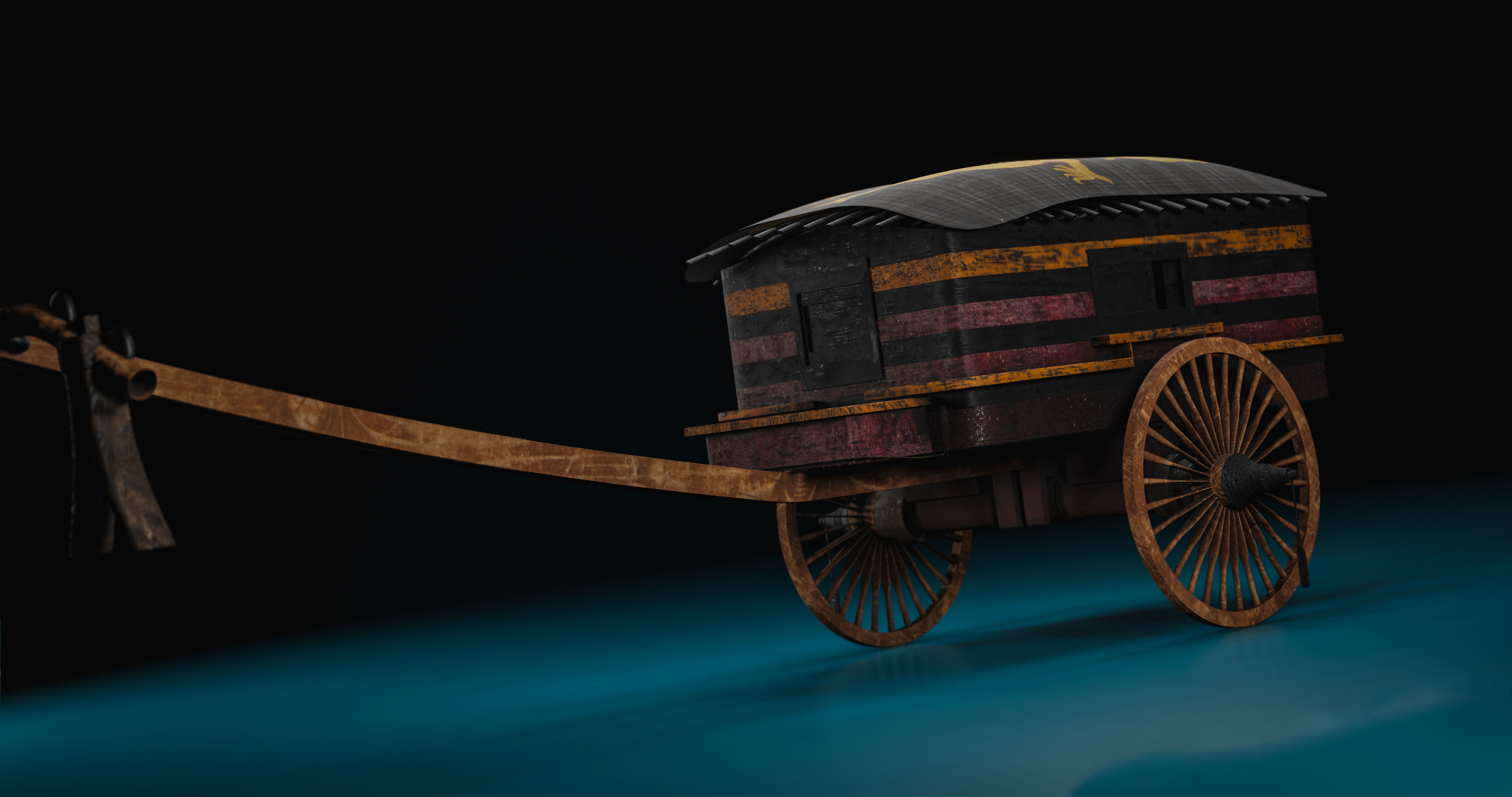 Ancient - Medieval Chinese Qin War Chariot with 4k textures 3D model ...