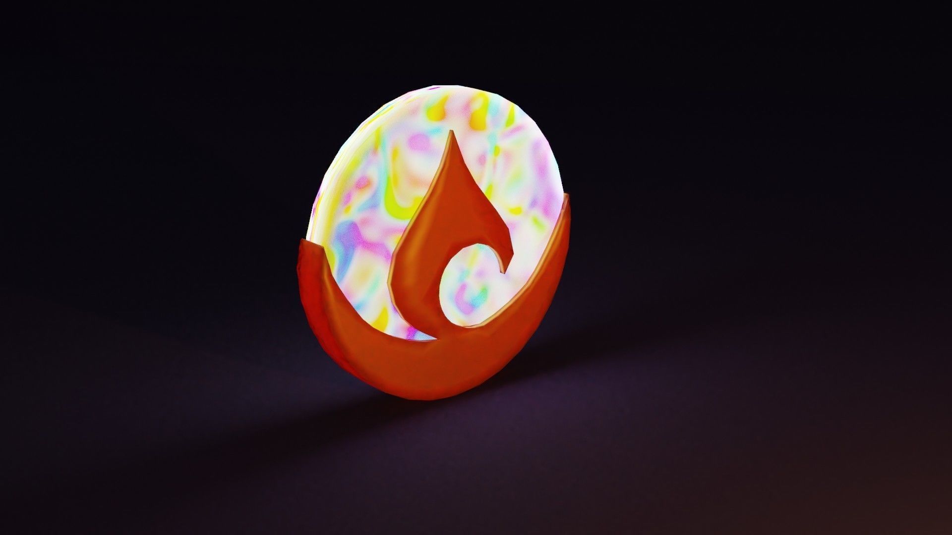 Fire Coin free VR / AR / low-poly 3D model animated | CGTrader