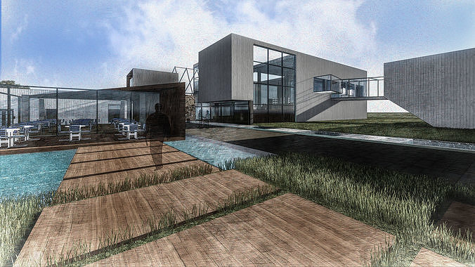 library Project on revit 3D model | CGTrader