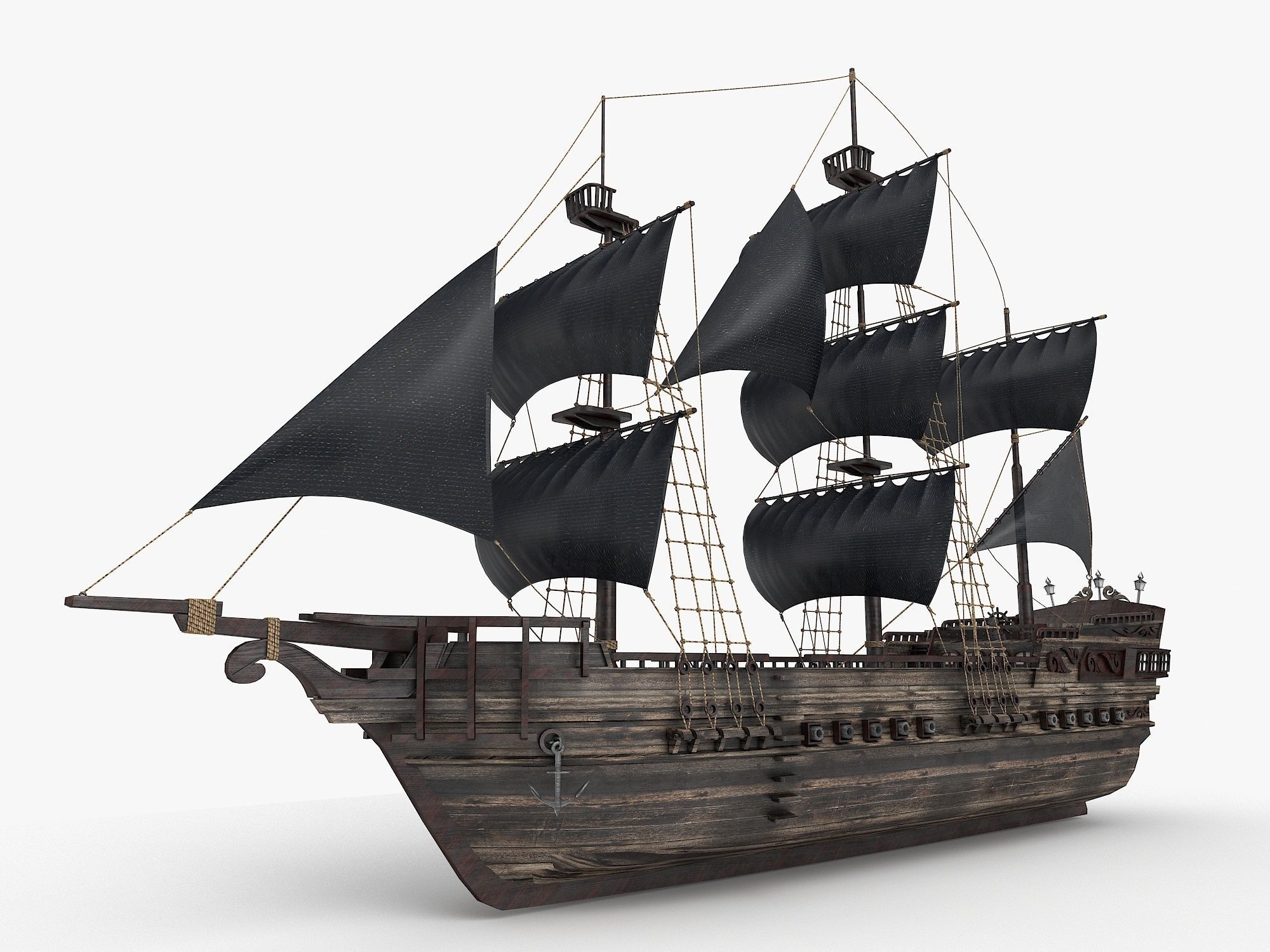 Medieval ship 3D model | CGTrader