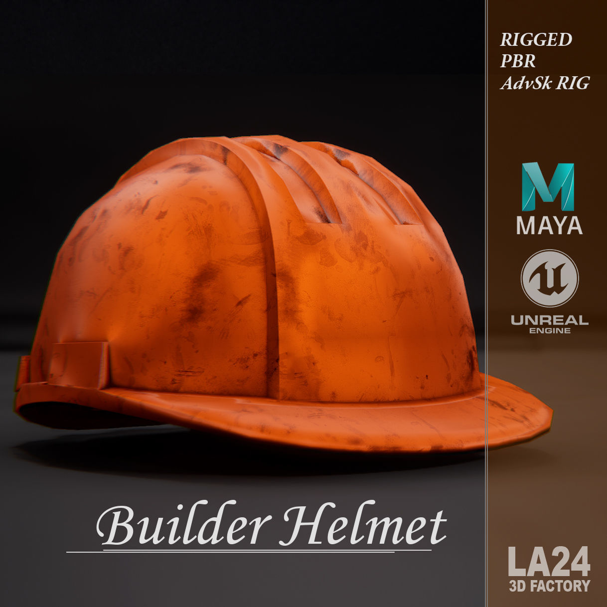 3D model Builder Helmet VR / AR / low-poly | CGTrader