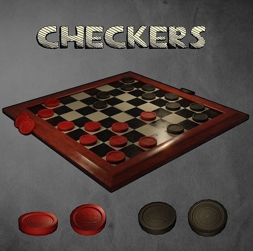 3D model Checkers VR / AR / low-poly | CGTrader