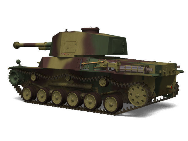 Type3 medium tank Chi nu 3D model | CGTrader