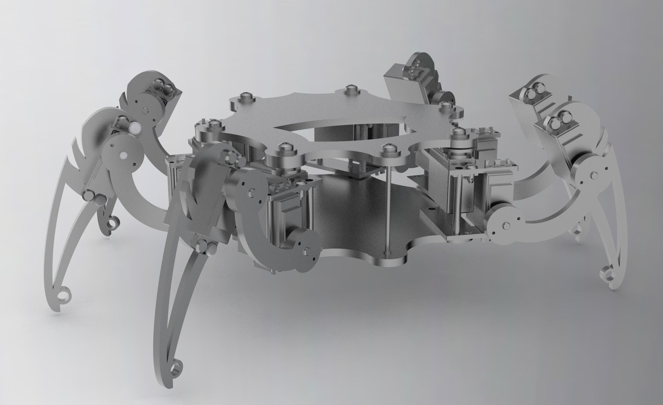 Spider bionic robot 3D model | CGTrader