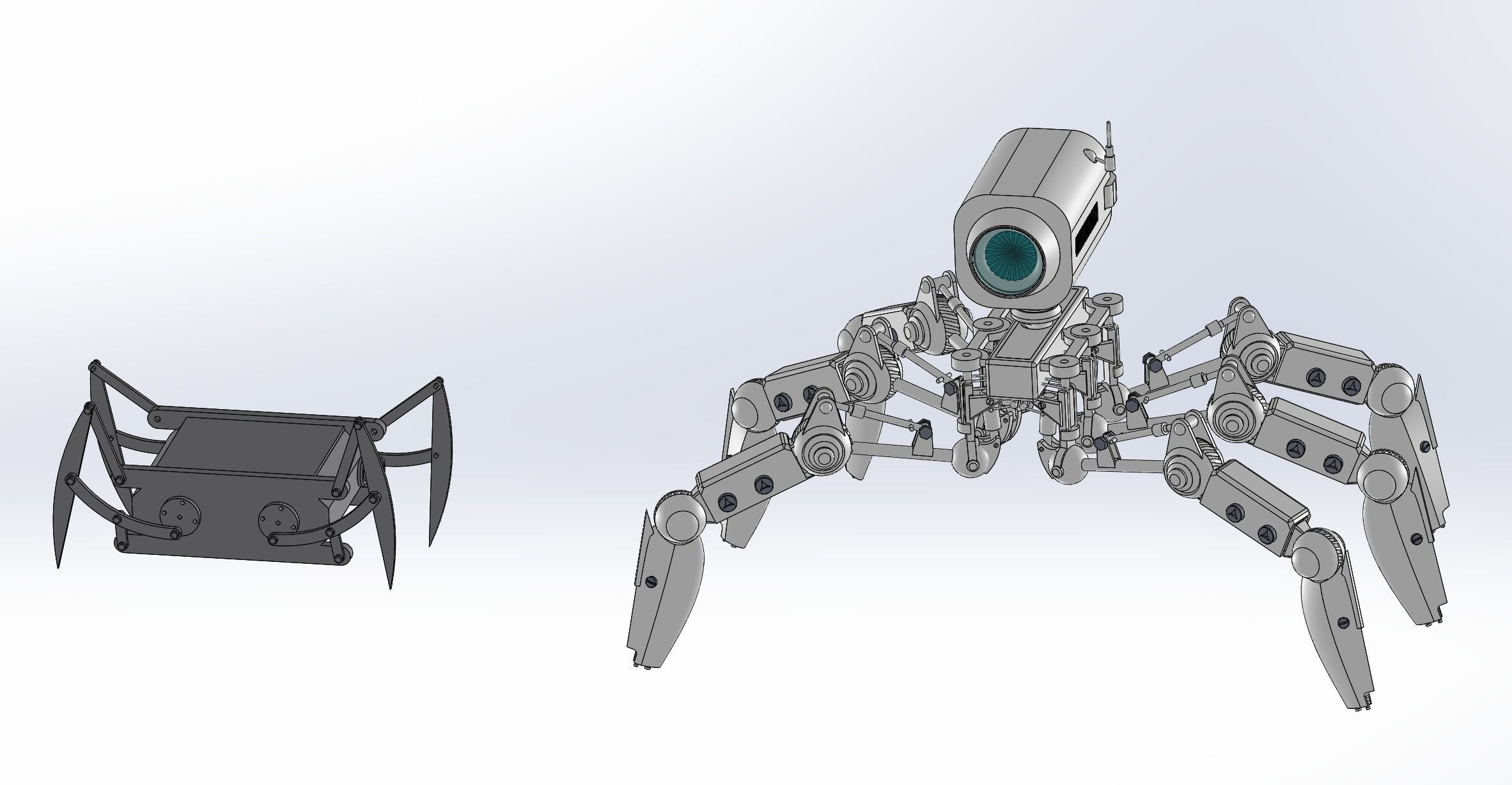 Spider bionic robot 3D model | CGTrader