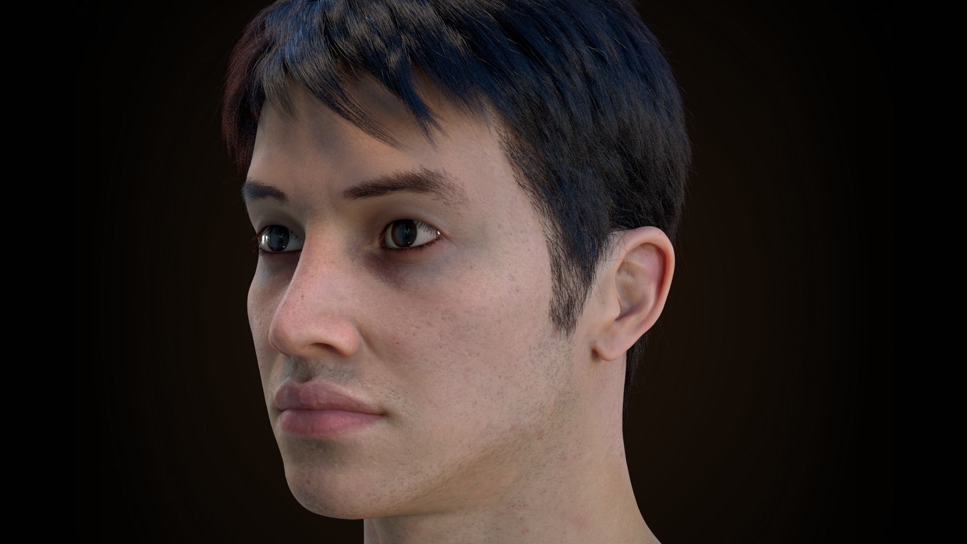 3D model Cinematic Male 003 - Advanced Body Rig - Face Rig - GUI VR ...