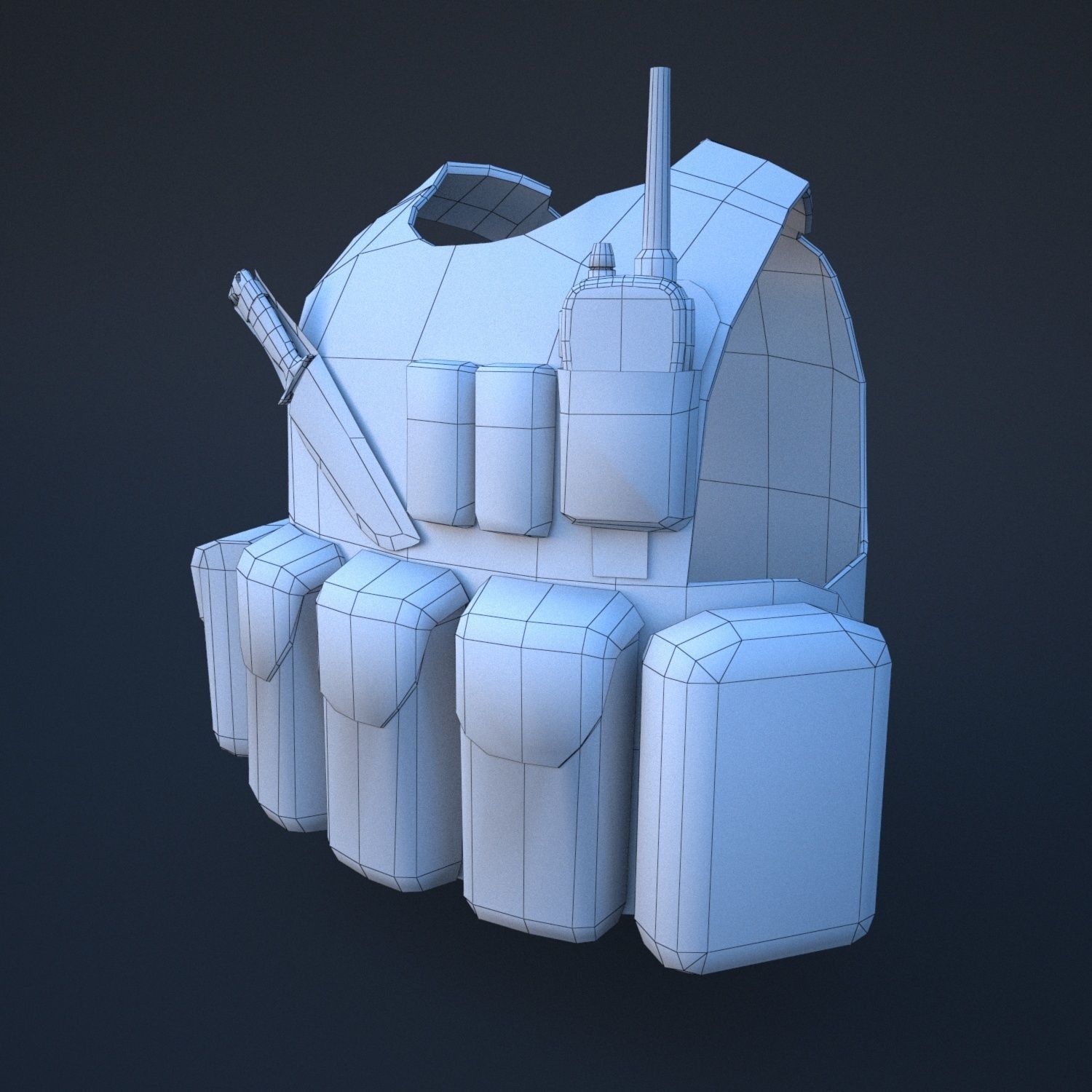 3D model body armor VR / AR / low-poly | CGTrader