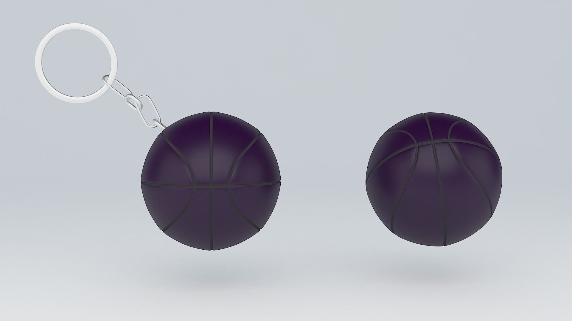 3D Printable Basketball keychain free 3D model 3D printable | CGTrader