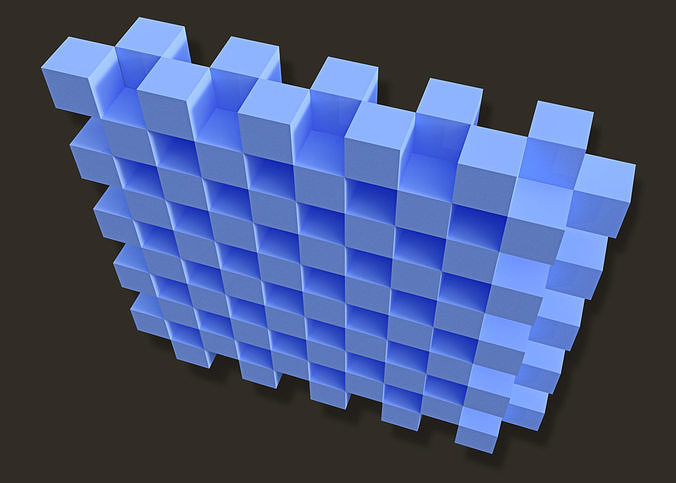 Checkered Cubes - free 3D model | CGTrader
