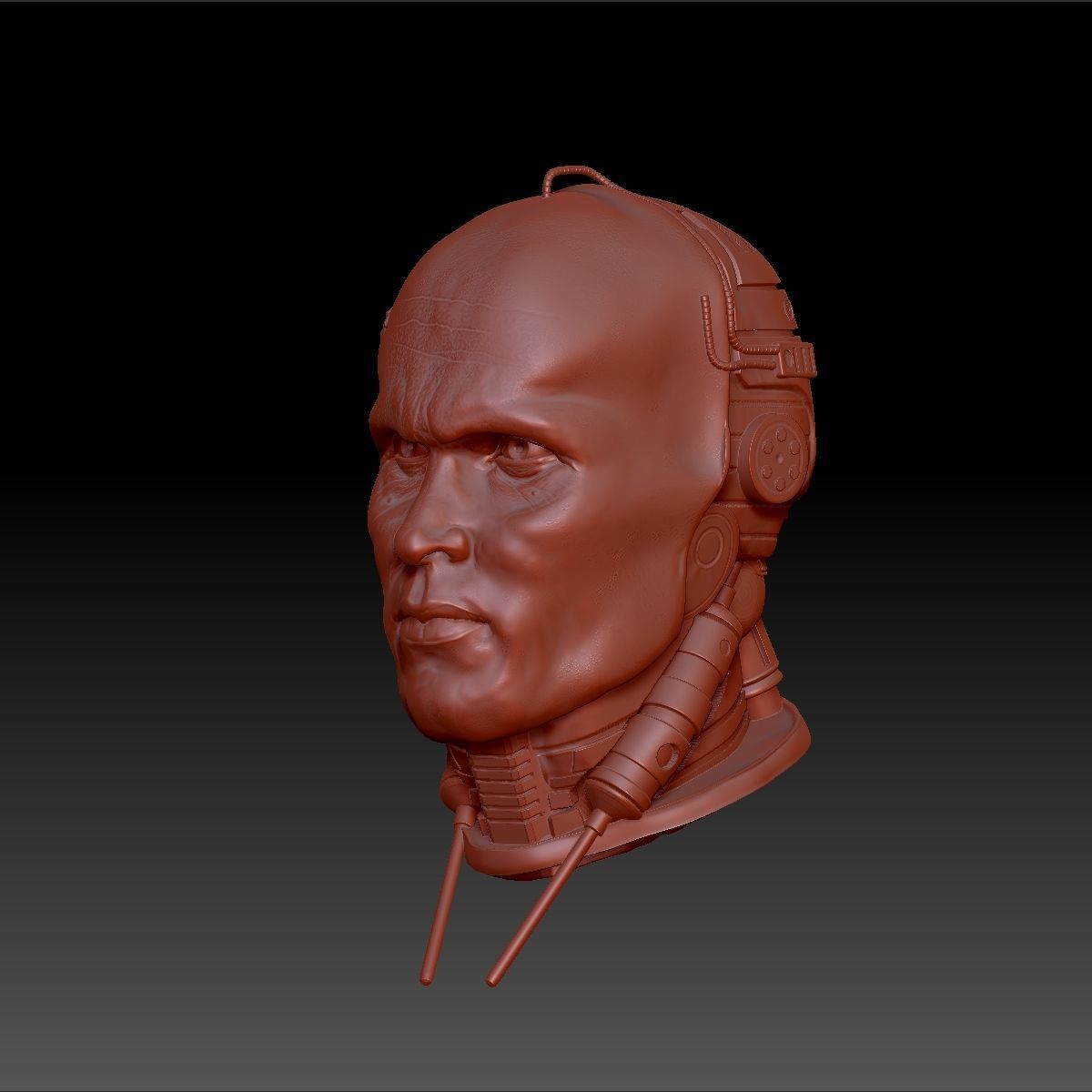 Robocop bust of man 3D model 3D printable | CGTrader