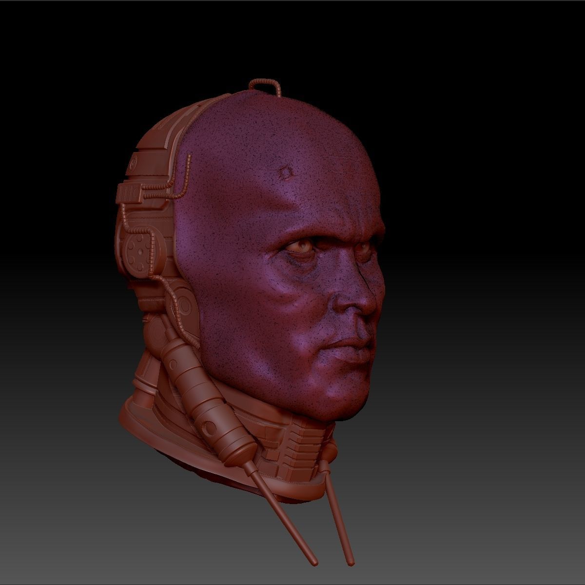 Robocop bust of man 3D model 3D printable | CGTrader