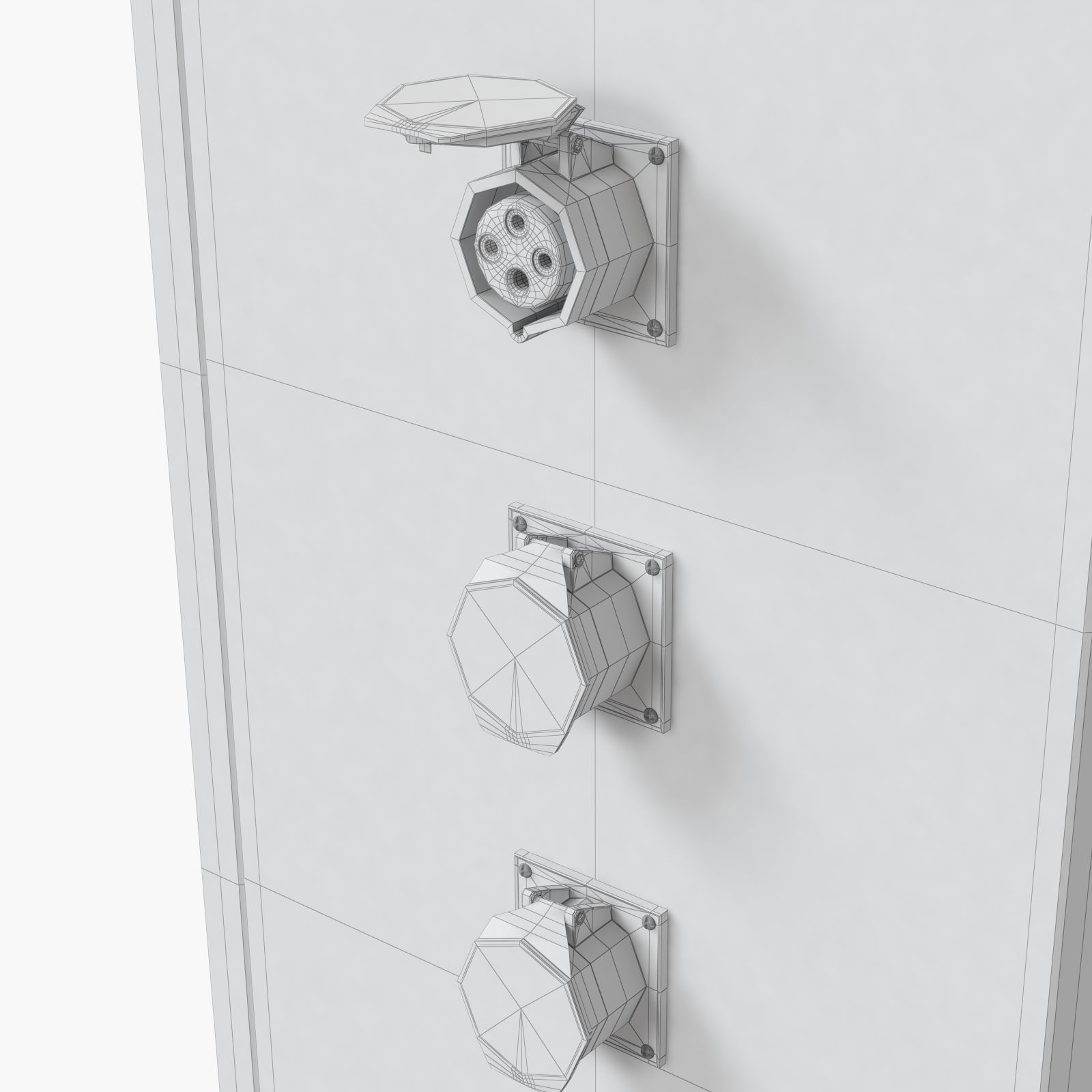 Outdoor electric box detailed 3D model | CGTrader