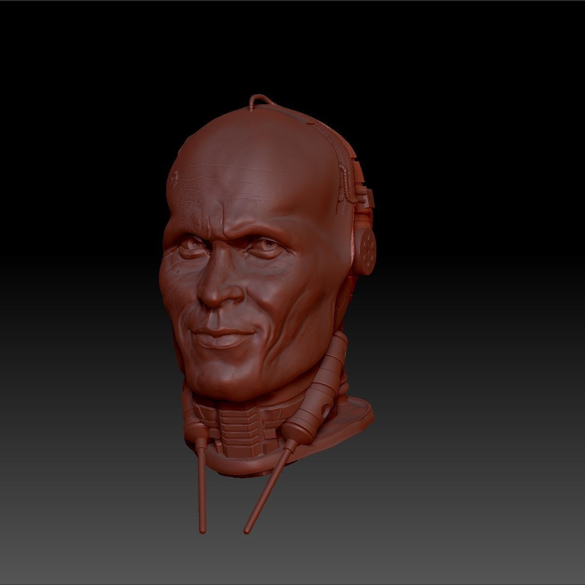 Robocop Smile 3D model 3D printable | CGTrader