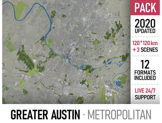 Greater Austin 3D Model Collection | CGTrader
