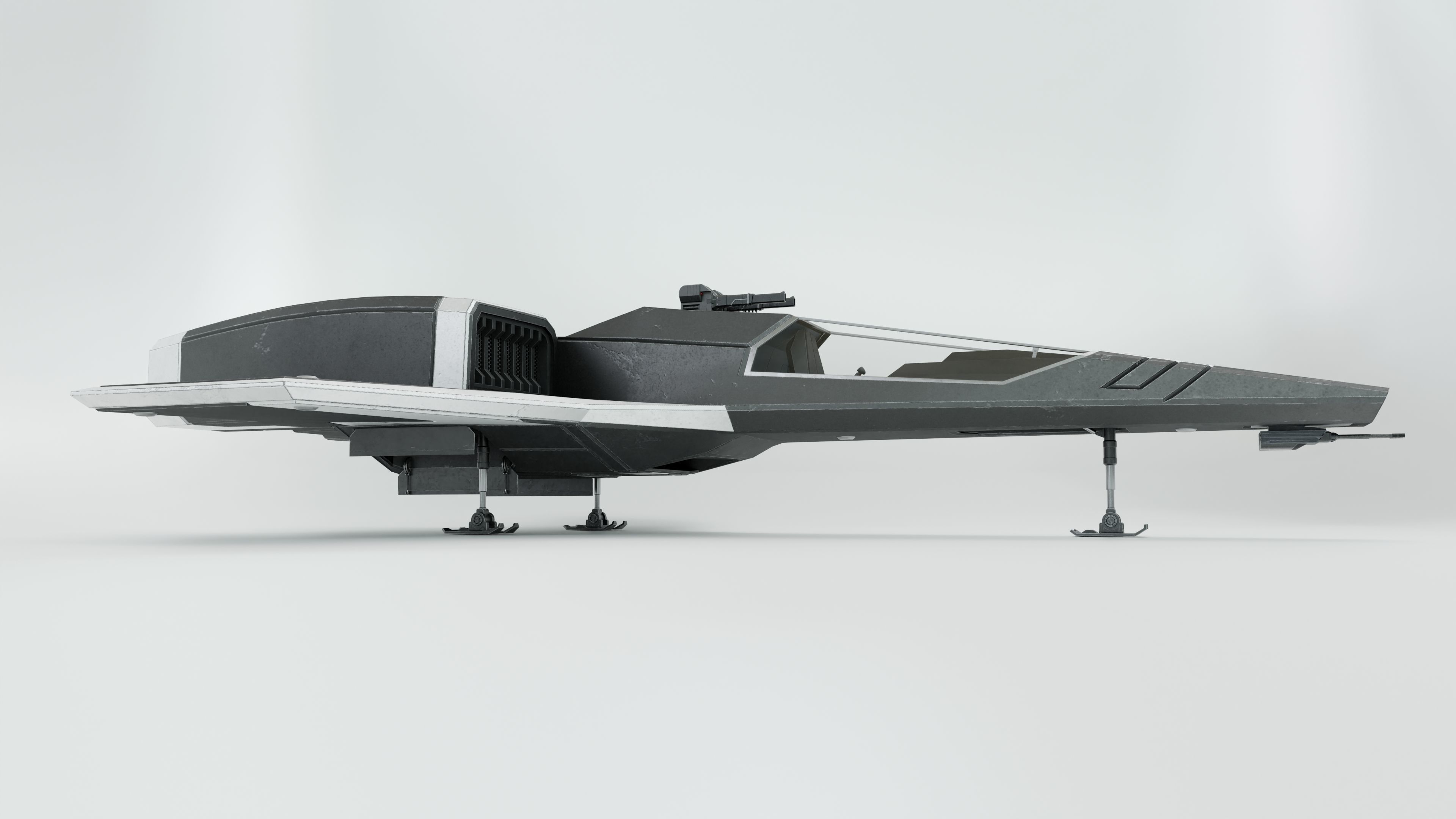 3D model Sci-Fi Space Fighter VR / AR / low-poly | CGTrader