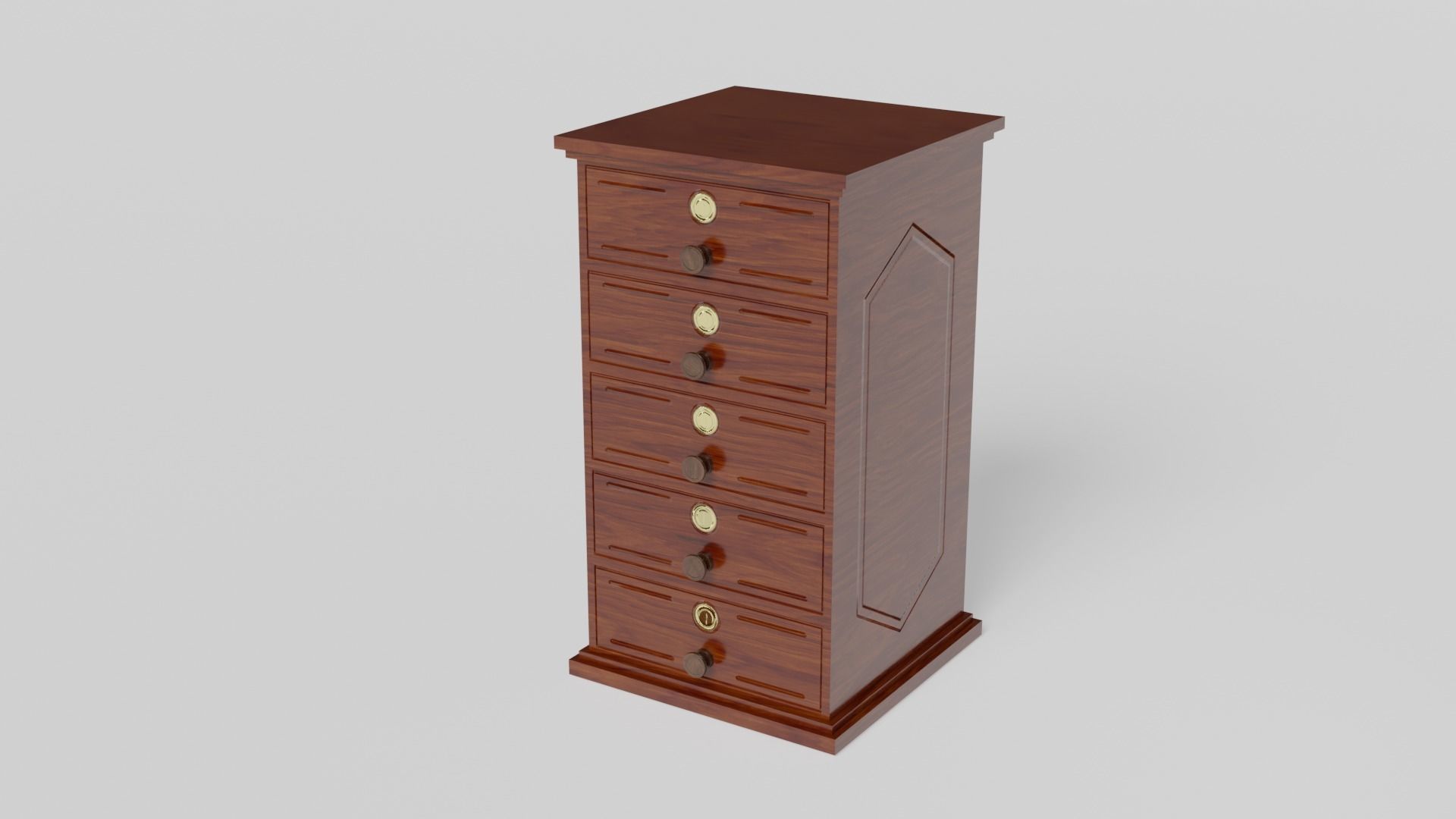 3D model Wood Drawer VR / AR / low-poly | CGTrader