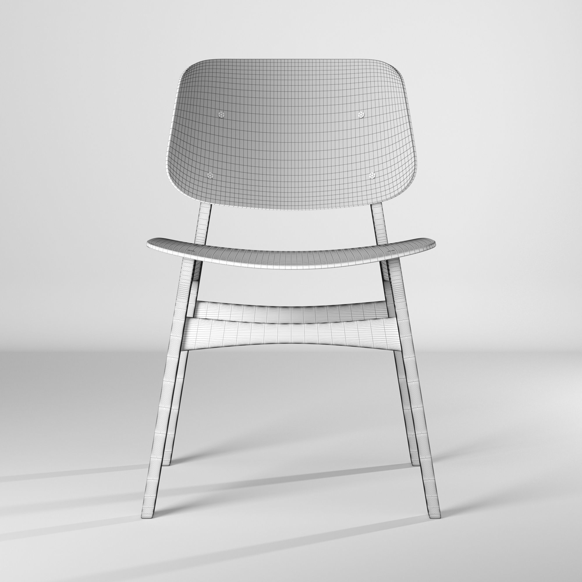Fredericias Soborg Chair - Silla Fredericias Soborg free 3D model ...