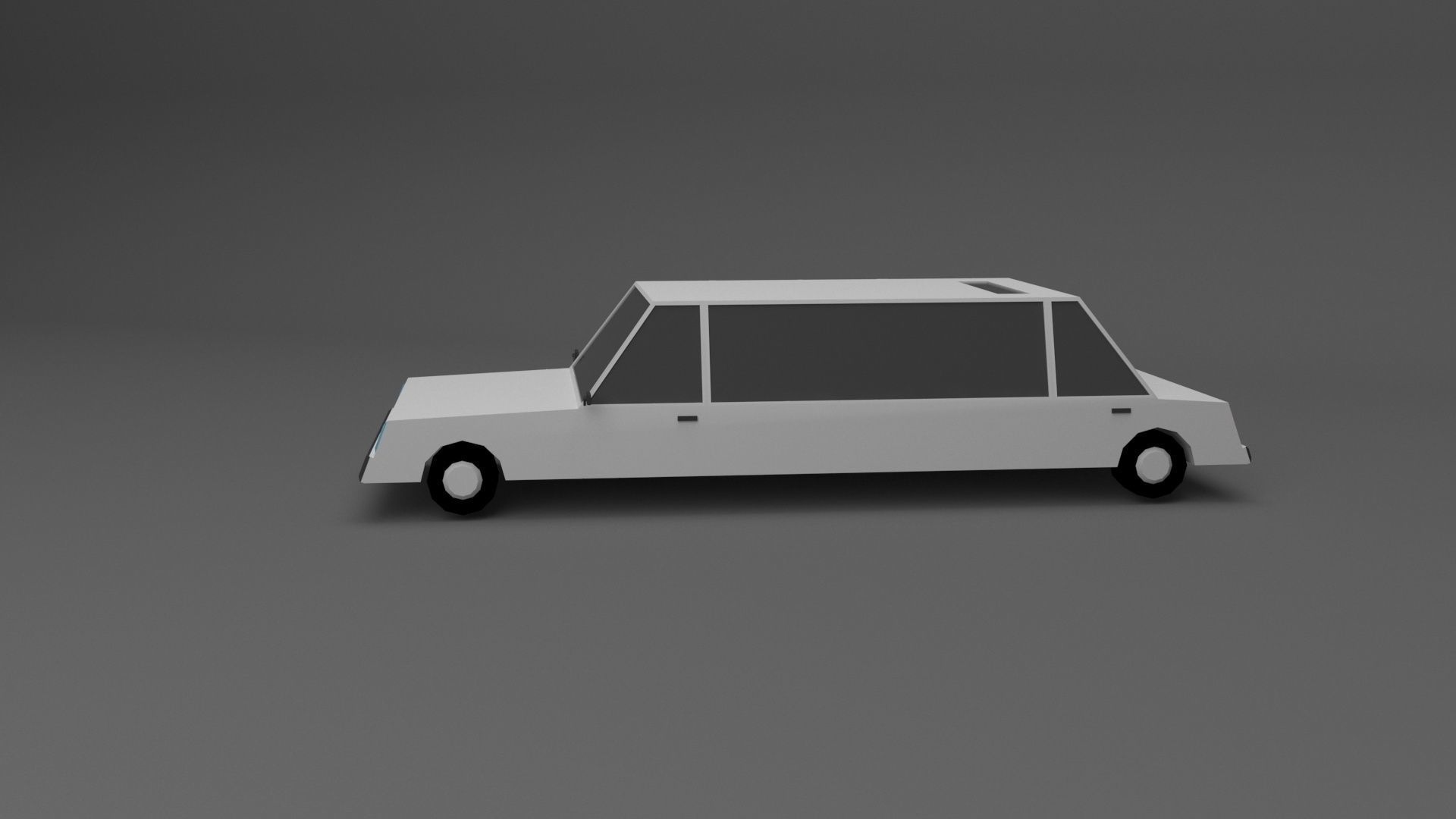 3D model limousine car VR / AR / low-poly | CGTrader