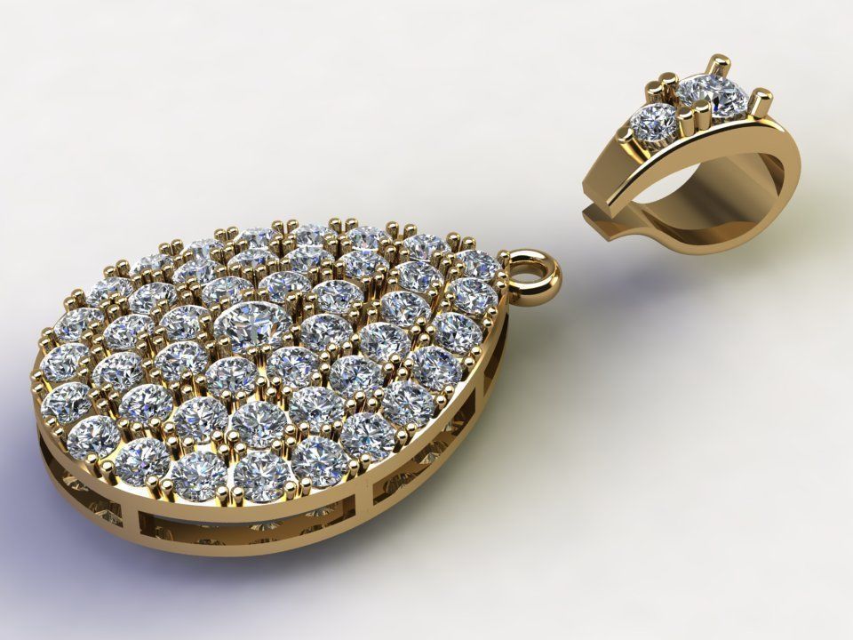 Solitaire Pendant for women concept normal design free 3D model | CGTrader