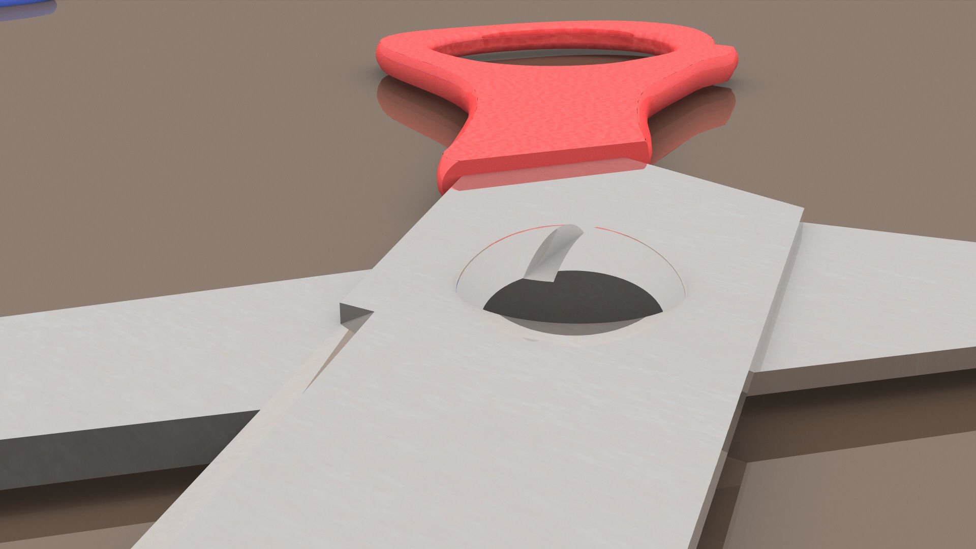 3D model Red and Blue Scissors VR / AR / low-poly | CGTrader