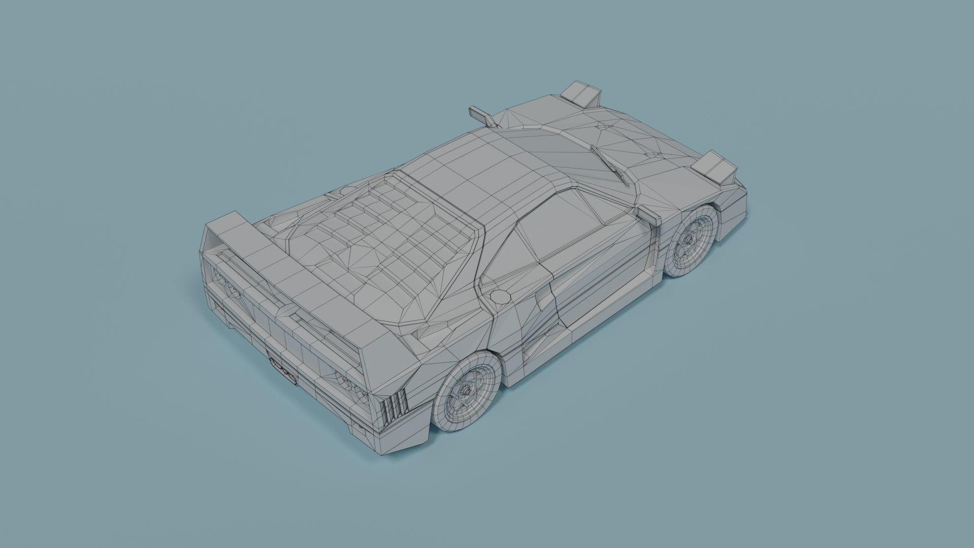 3D model Ferrari F40 VR / AR / low-poly | CGTrader