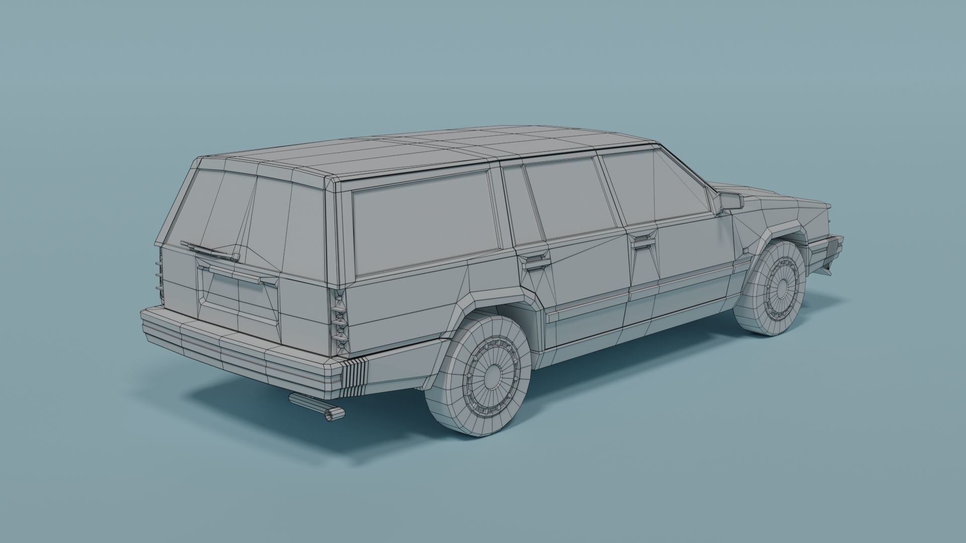 3D model Volvo 740 Wagon VR / AR / low-poly | CGTrader