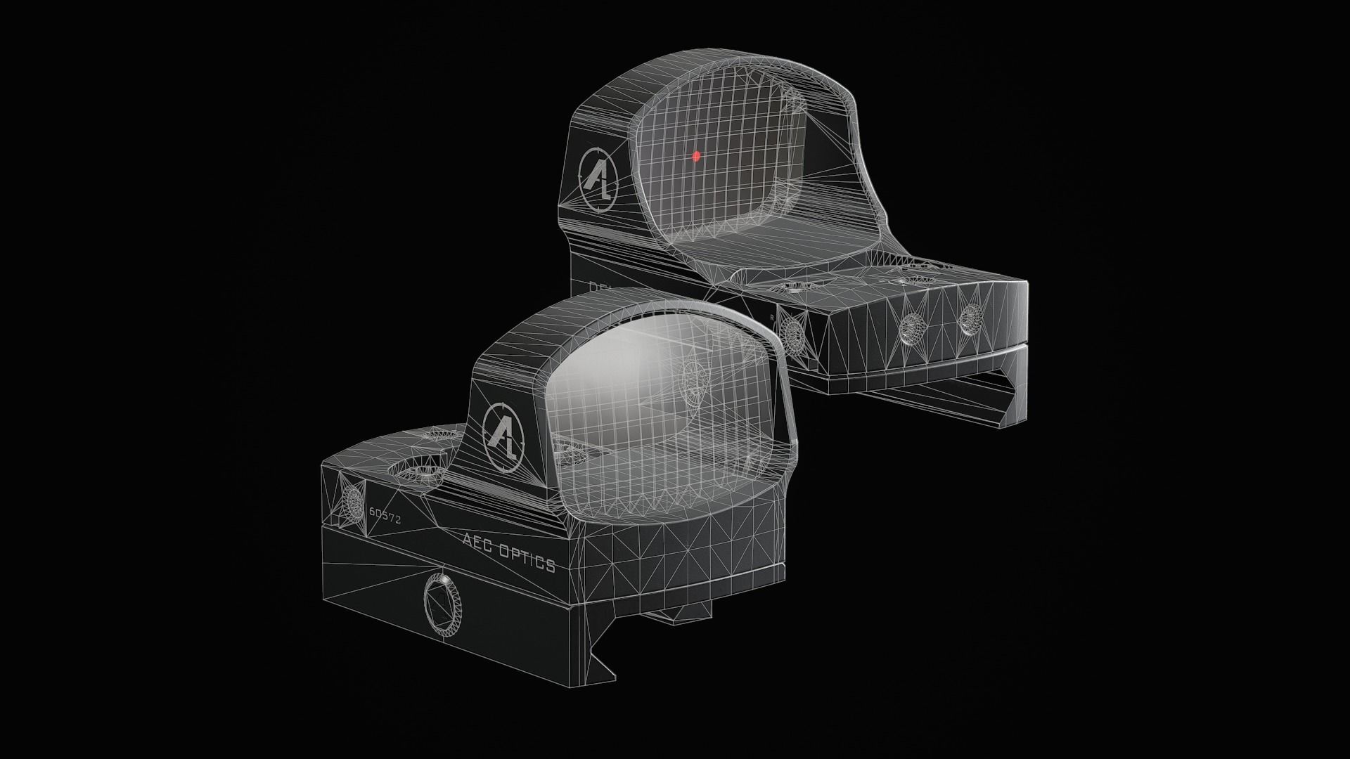3D model DeltaPoint - Reflex Sight VR / AR / low-poly | CGTrader
