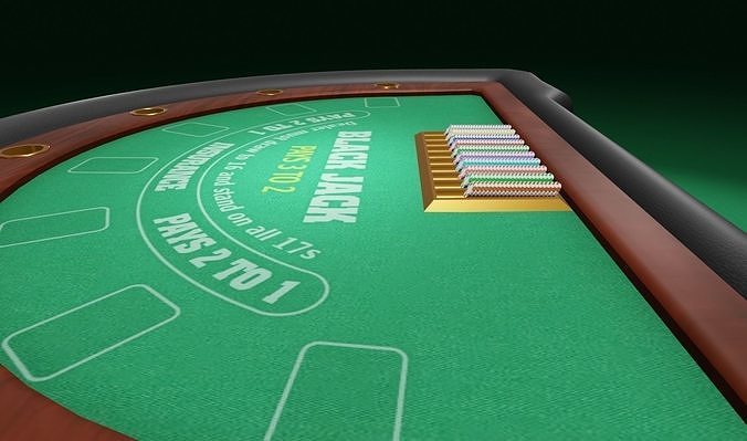 3D model Blackjack Table 3d model VR / AR / low-poly | CGTrader