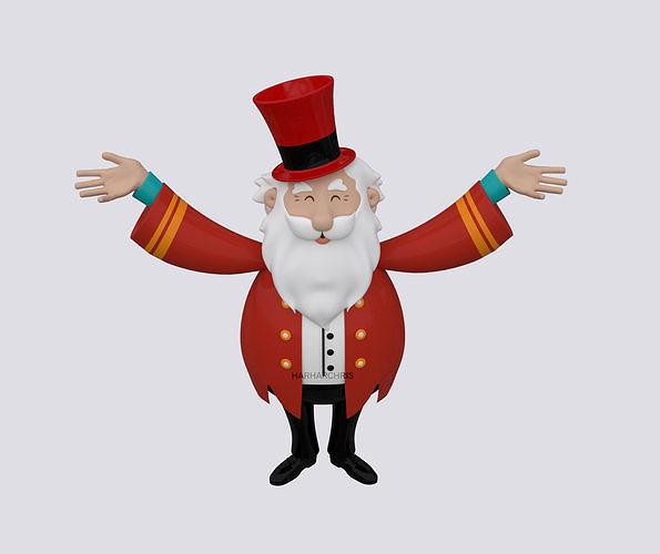 Master Showman Santa Claus 3D model | CGTrader