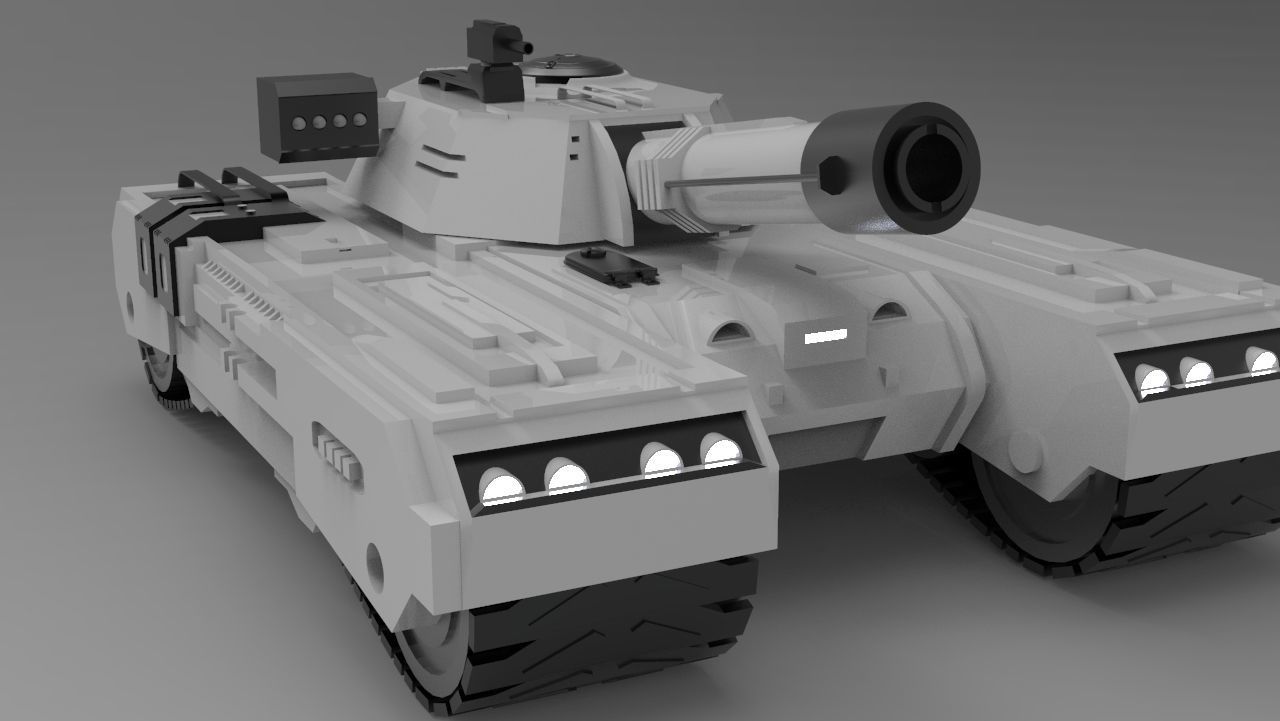 Sci-fi tank 3D model | CGTrader