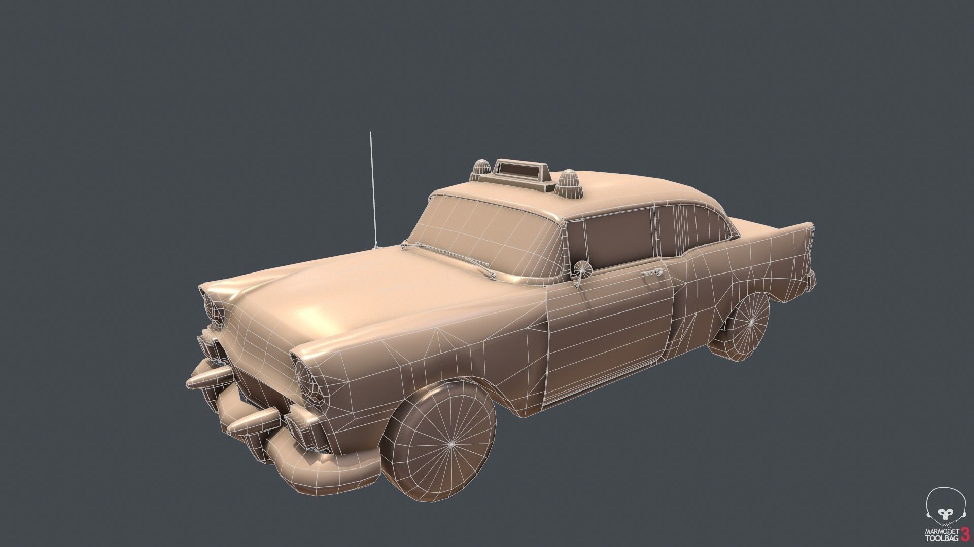 3D model Low poly Vintage car set VR / AR / low-poly | CGTrader