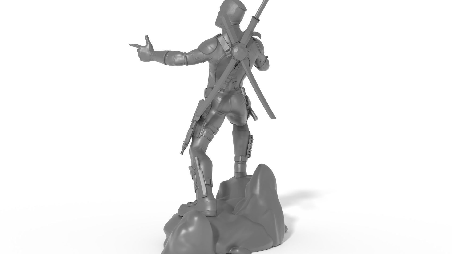 Deadpool stl 3D model 3D printable | CGTrader