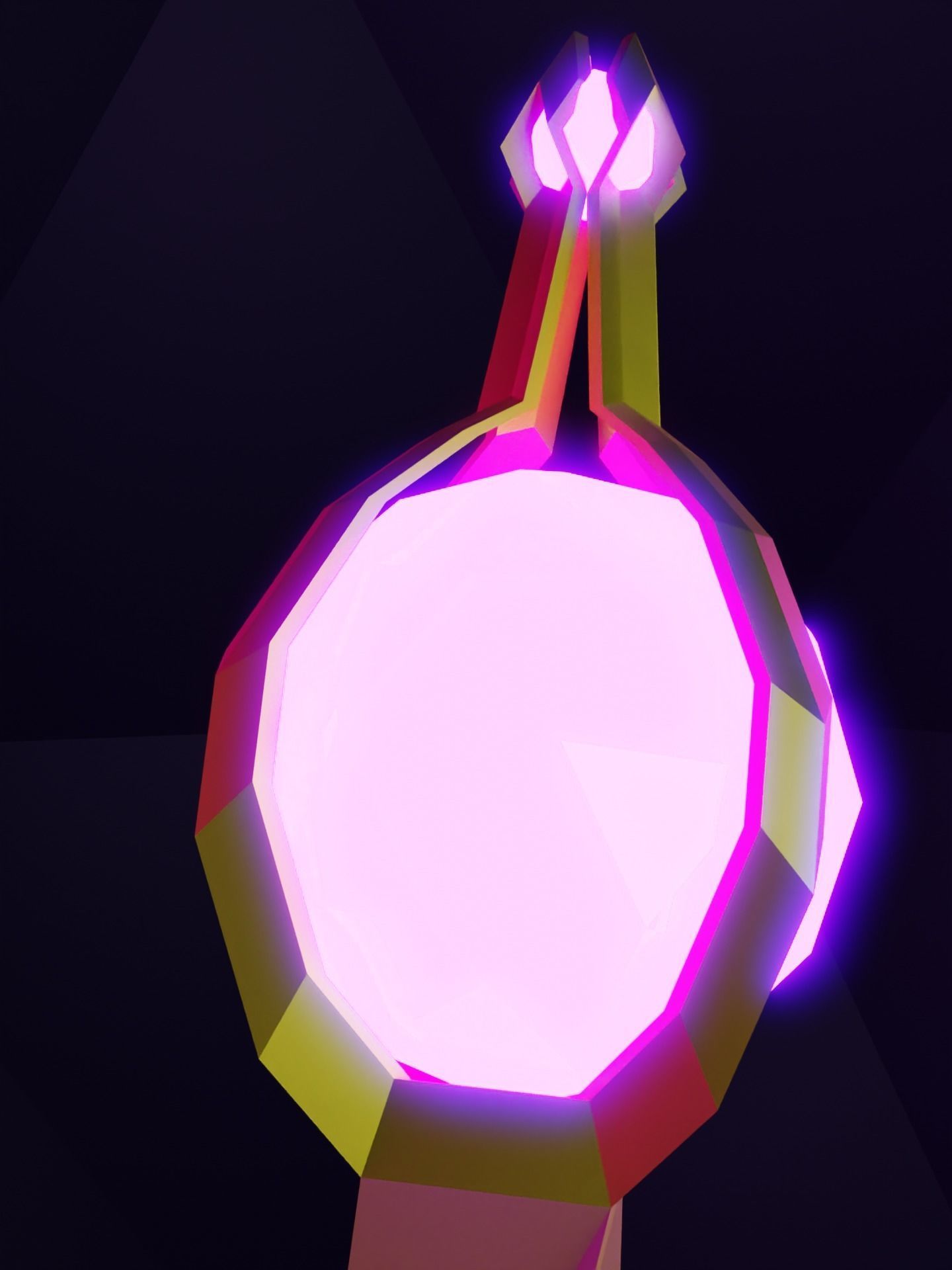 3D model magic staff with chronosphere VR / AR / low-poly | CGTrader