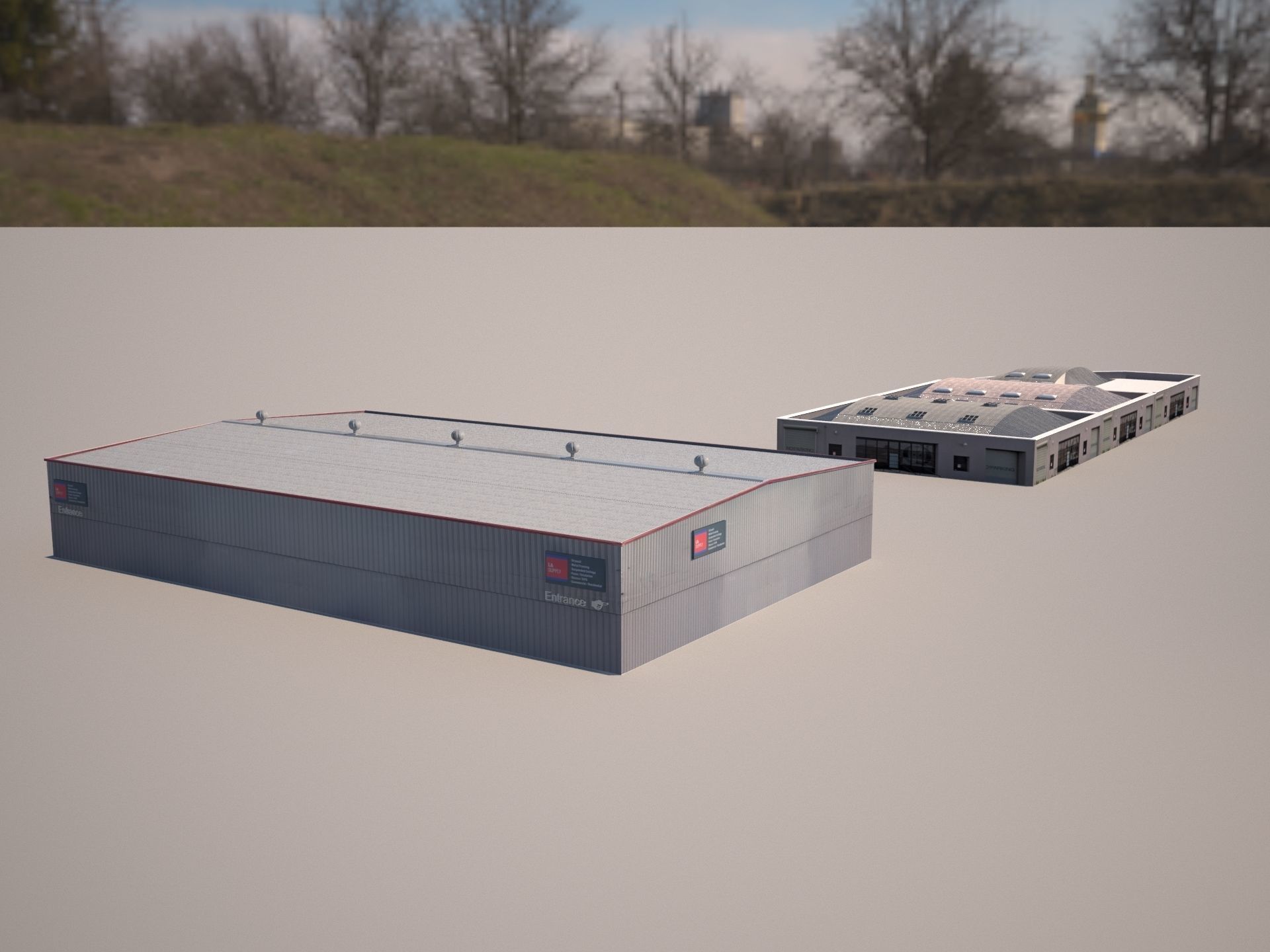 3d Entourage Buildings Context 3D model | CGTrader