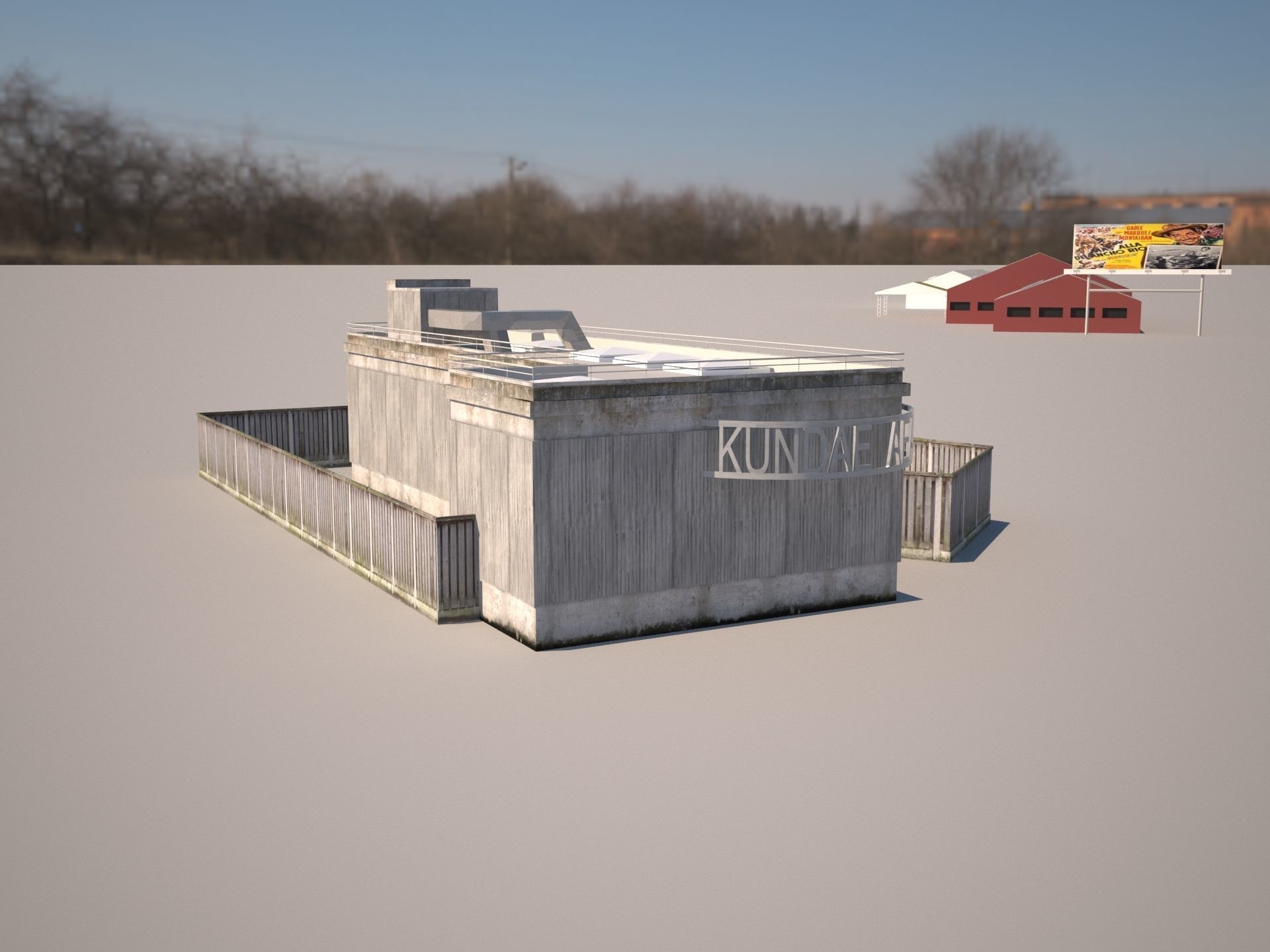 3d Entourage Buildings Context 3D model | CGTrader