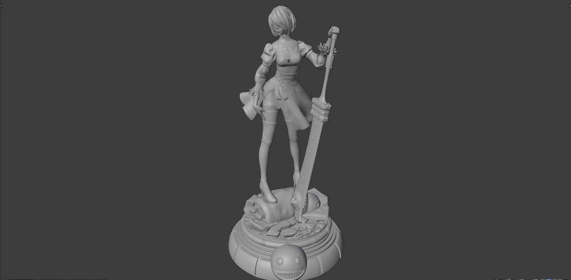 2B - Nier Automata 3D model 3D printable | CGTrader