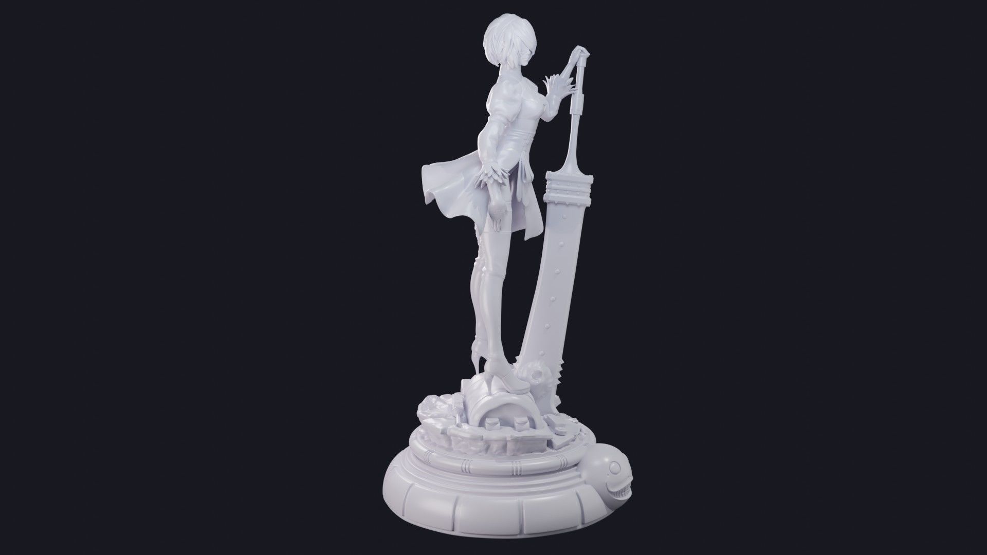 2B - Nier Automata 3D model 3D printable | CGTrader