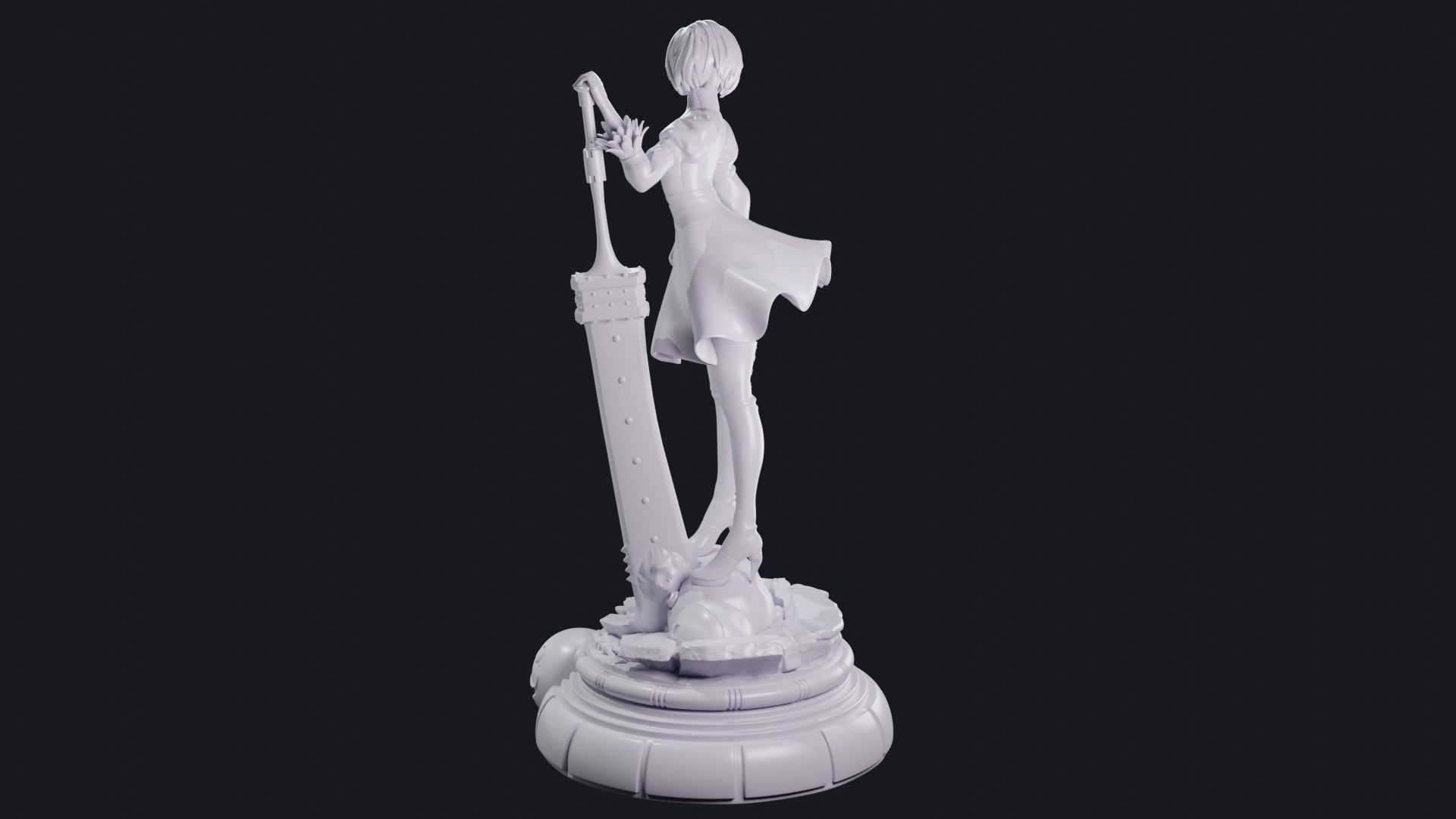 2B - Nier Automata 3D model 3D printable | CGTrader