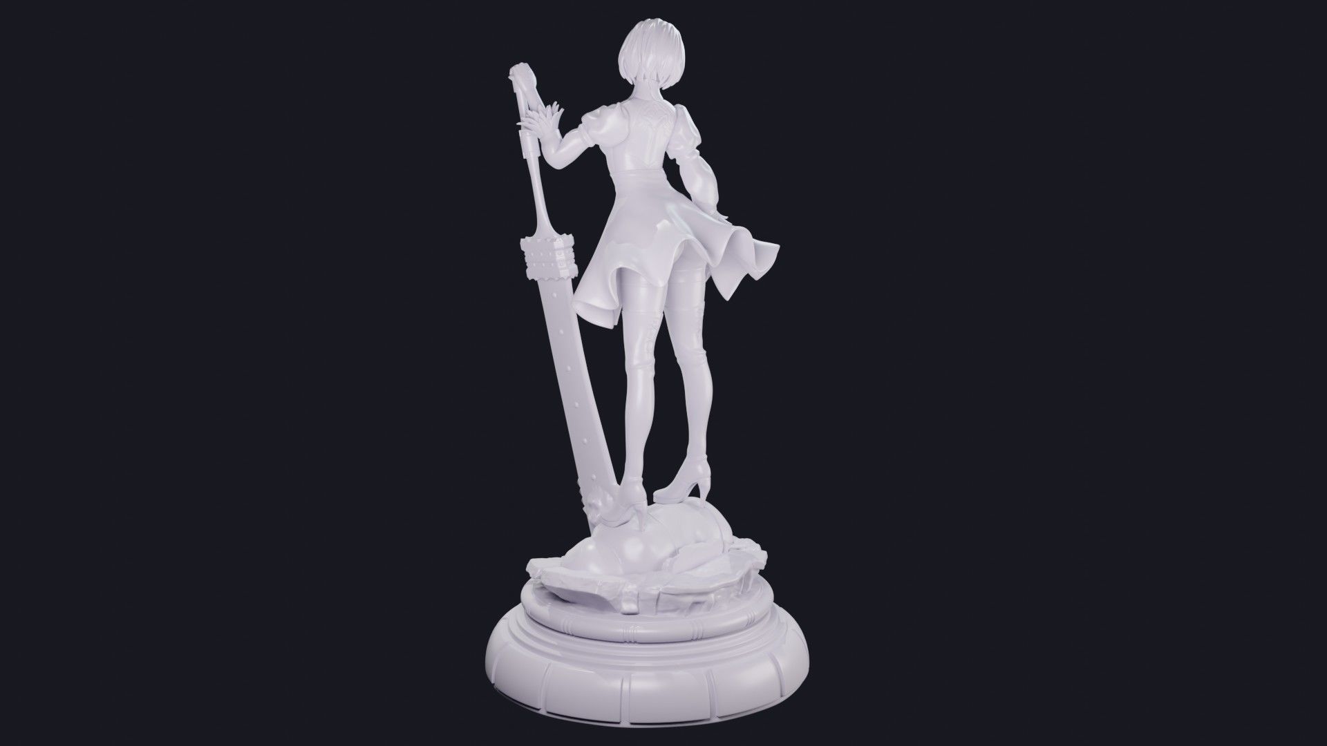 2B - Nier Automata 3D model 3D printable | CGTrader