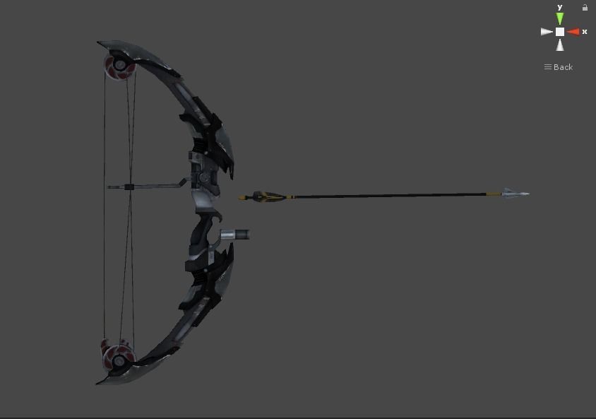 3D model archer bow with arrow low-poly 3d model VR / AR / low-poly ...