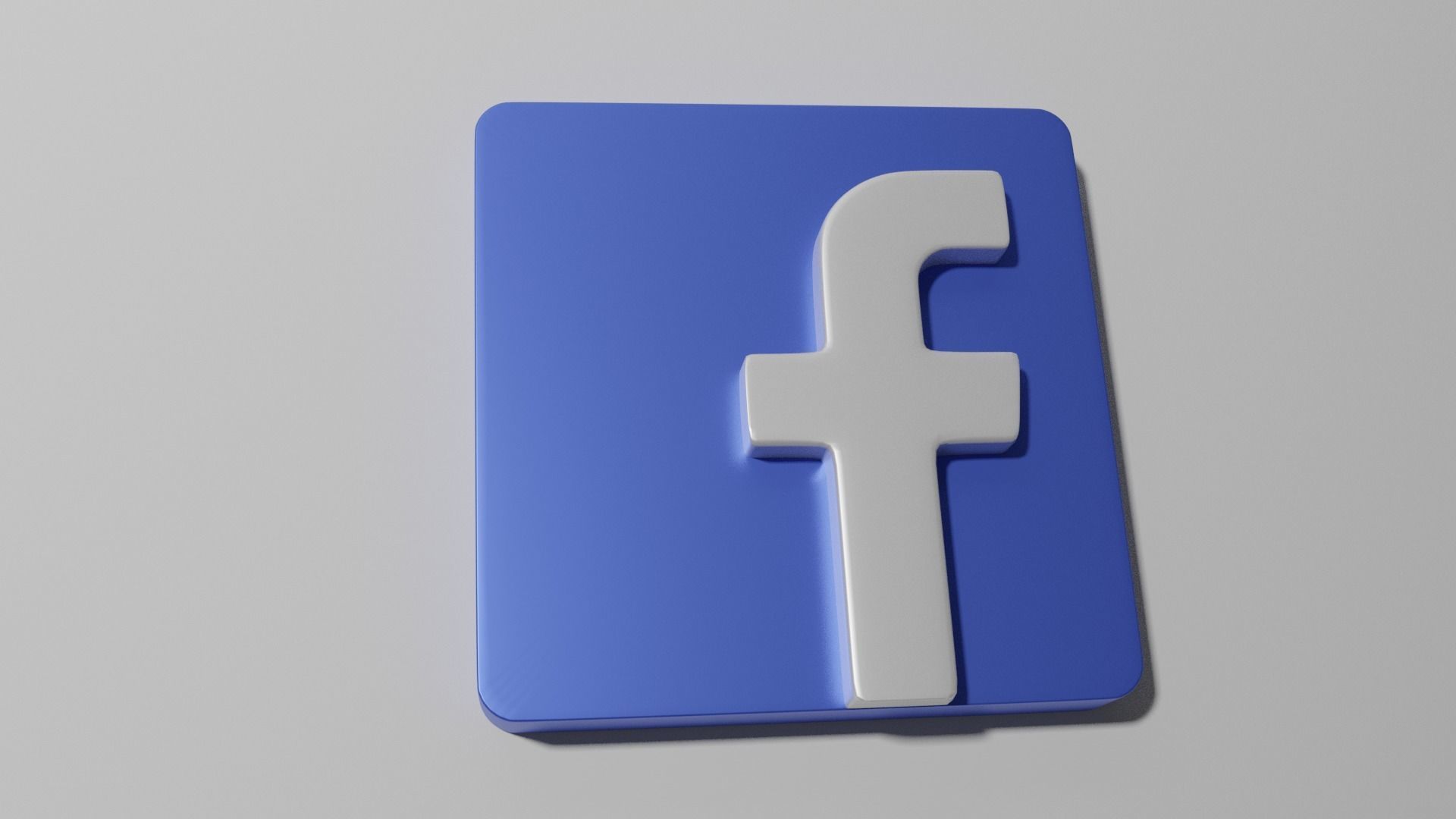 facebook icon 3D model | CGTrader