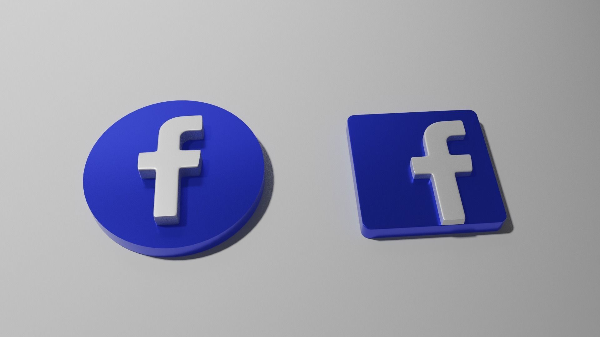 facebook icon 3D model | CGTrader