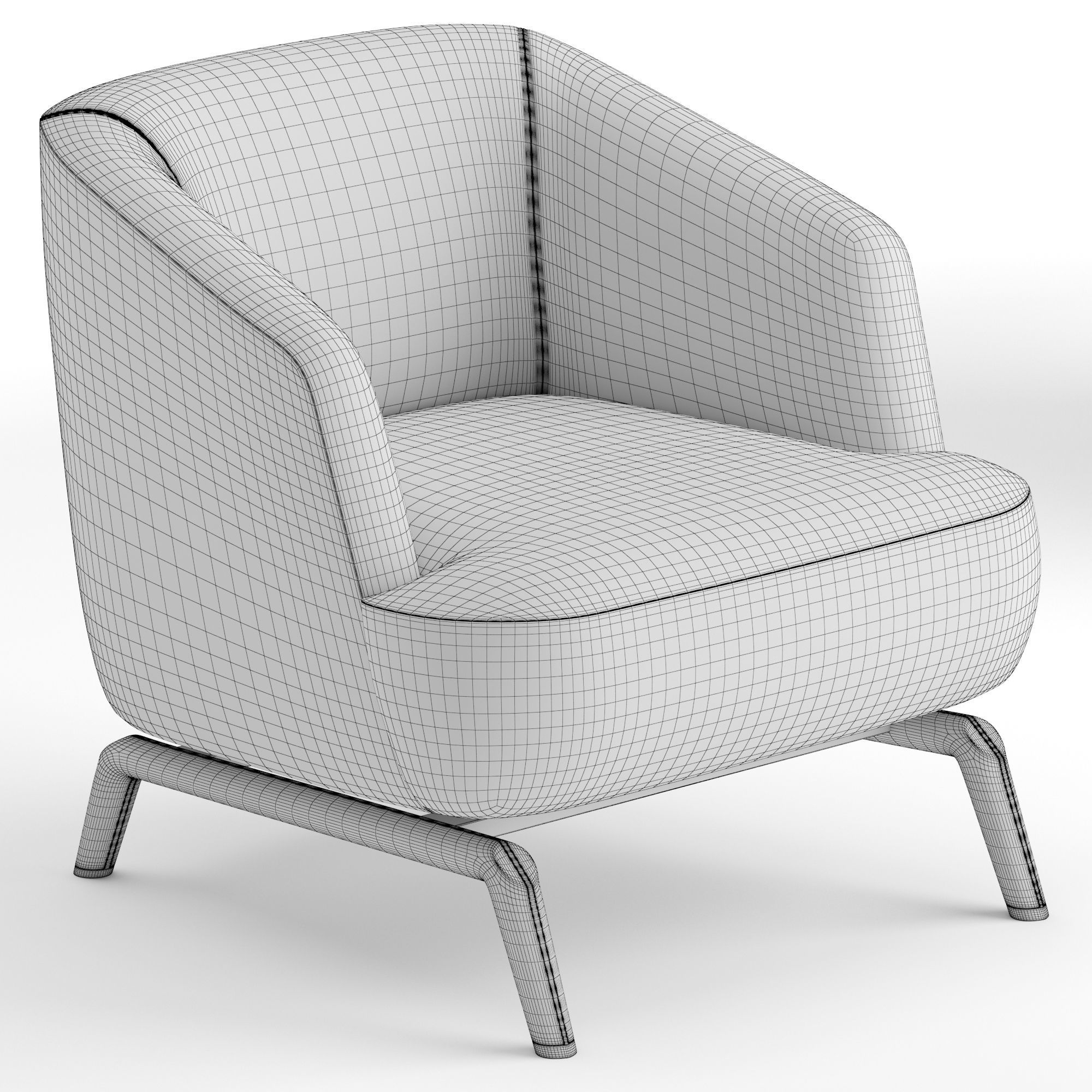 Giorgetti Janet armchair 3D model | CGTrader
