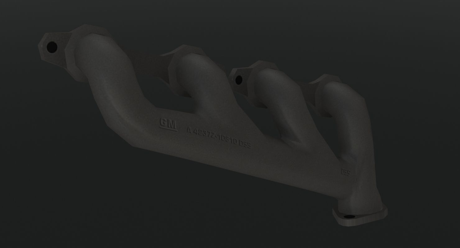 3D model Chevrolet Corvette Z06 2001 LS6 V8 Engine VR / AR / low-poly ...