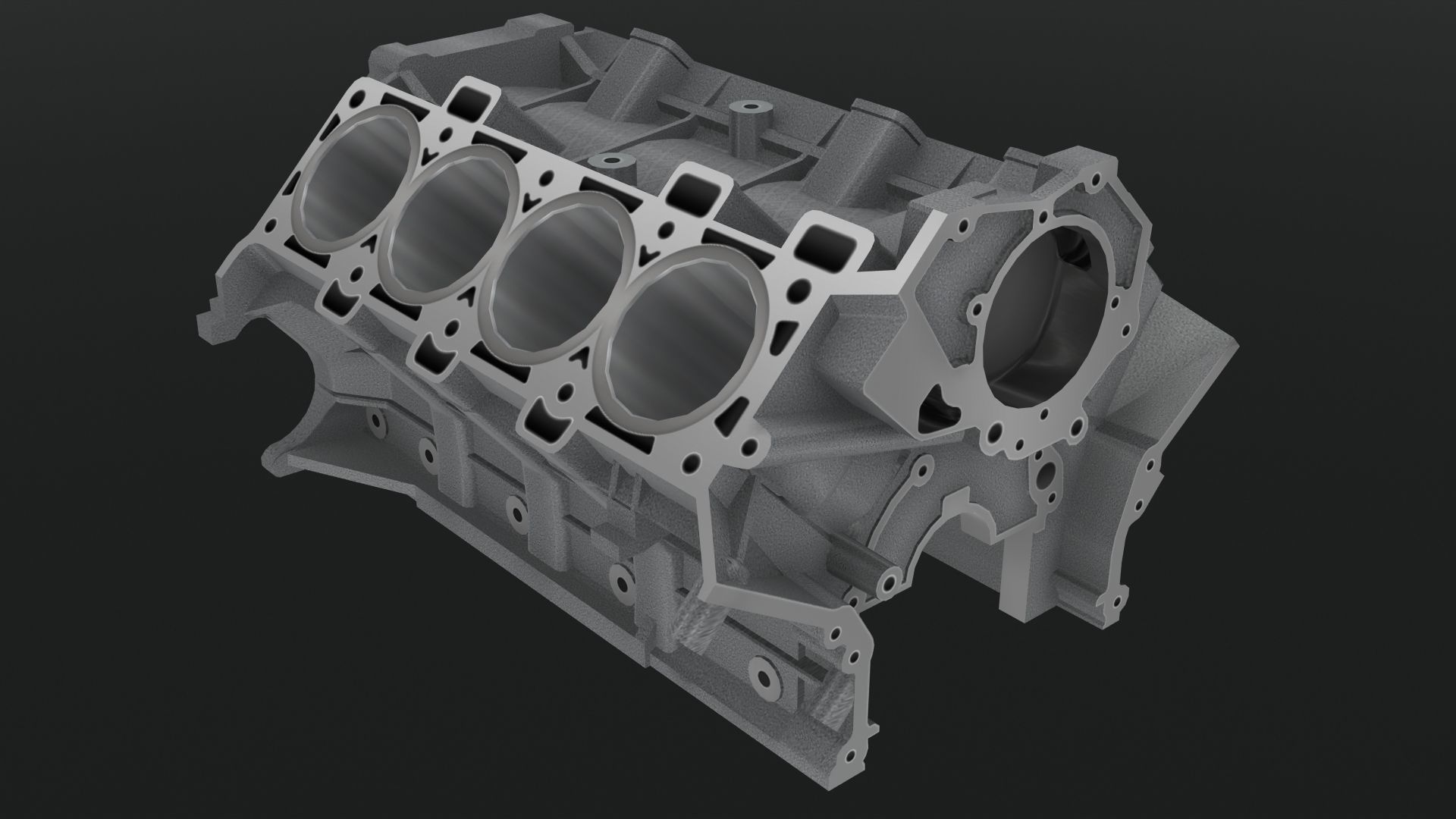 3D model Ford Mustang 2011 Coyote engine VR / AR / low-poly | CGTrader