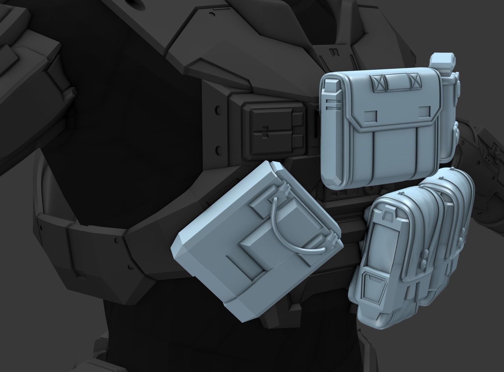 Modular Reach Tactical Recon Chestplate Wearable 3D Print File 3D model ...