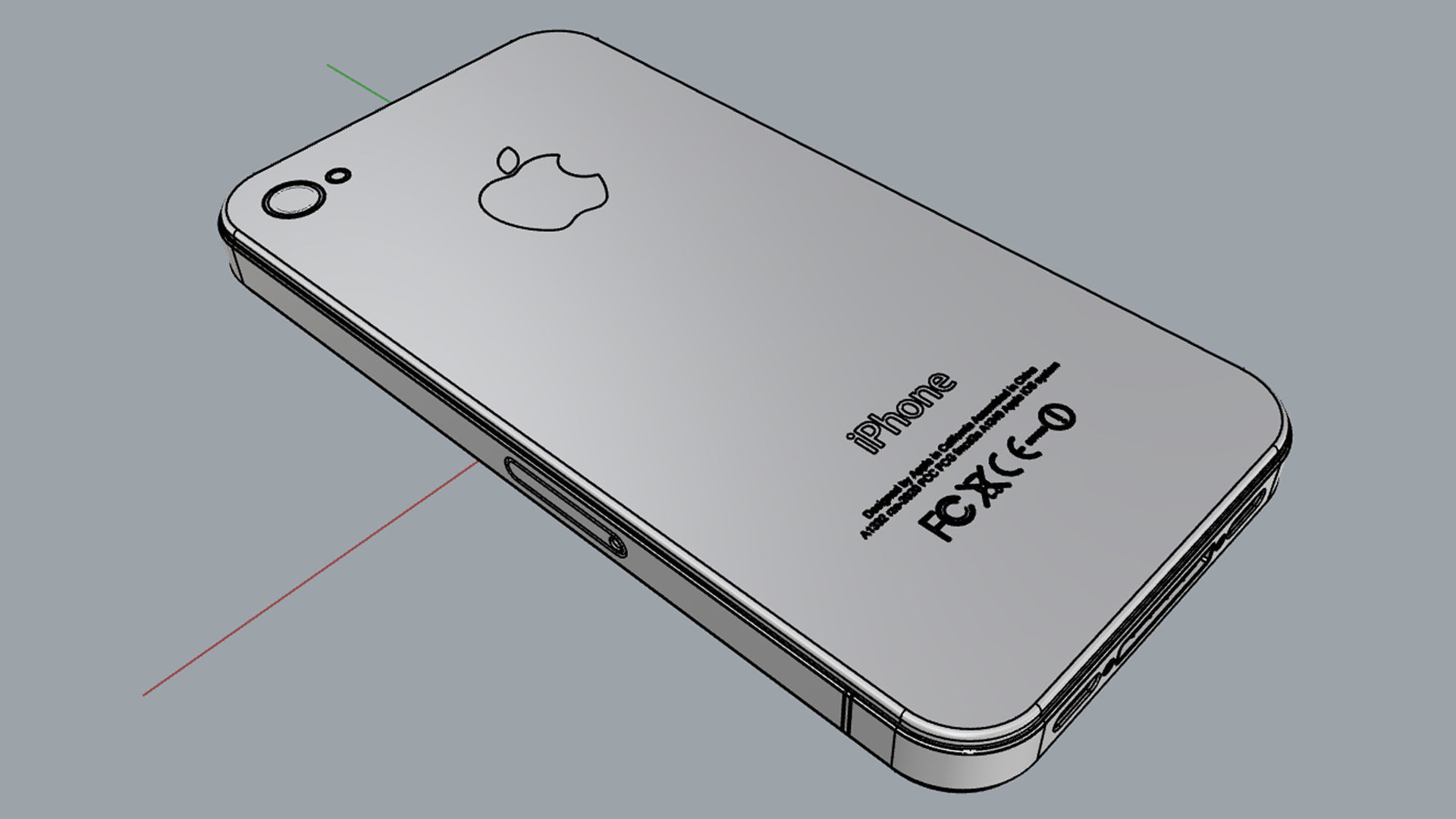 Apple iPhone 4 White 3D model | CGTrader