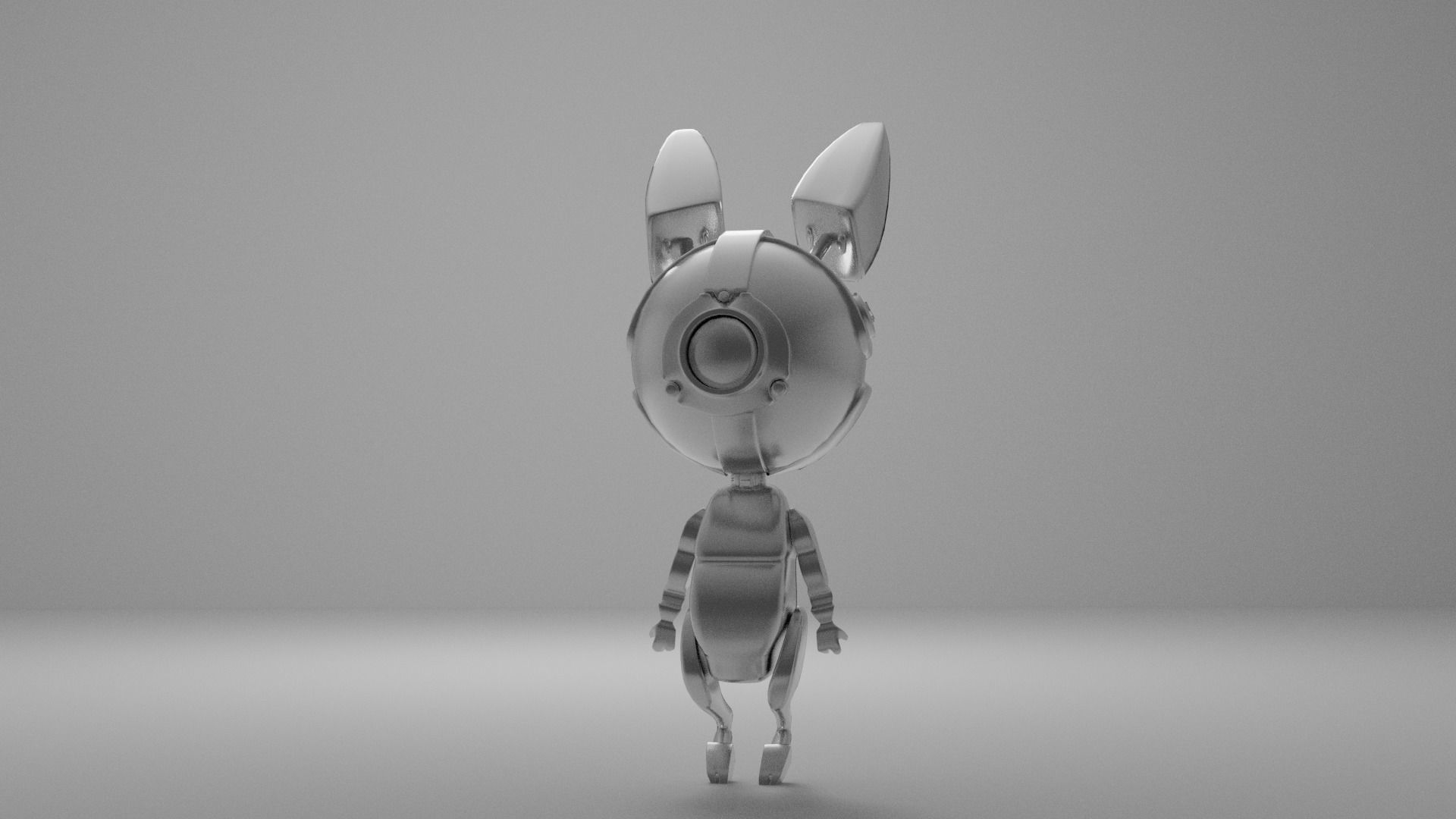 Little Bot Bunny free 3D model | CGTrader